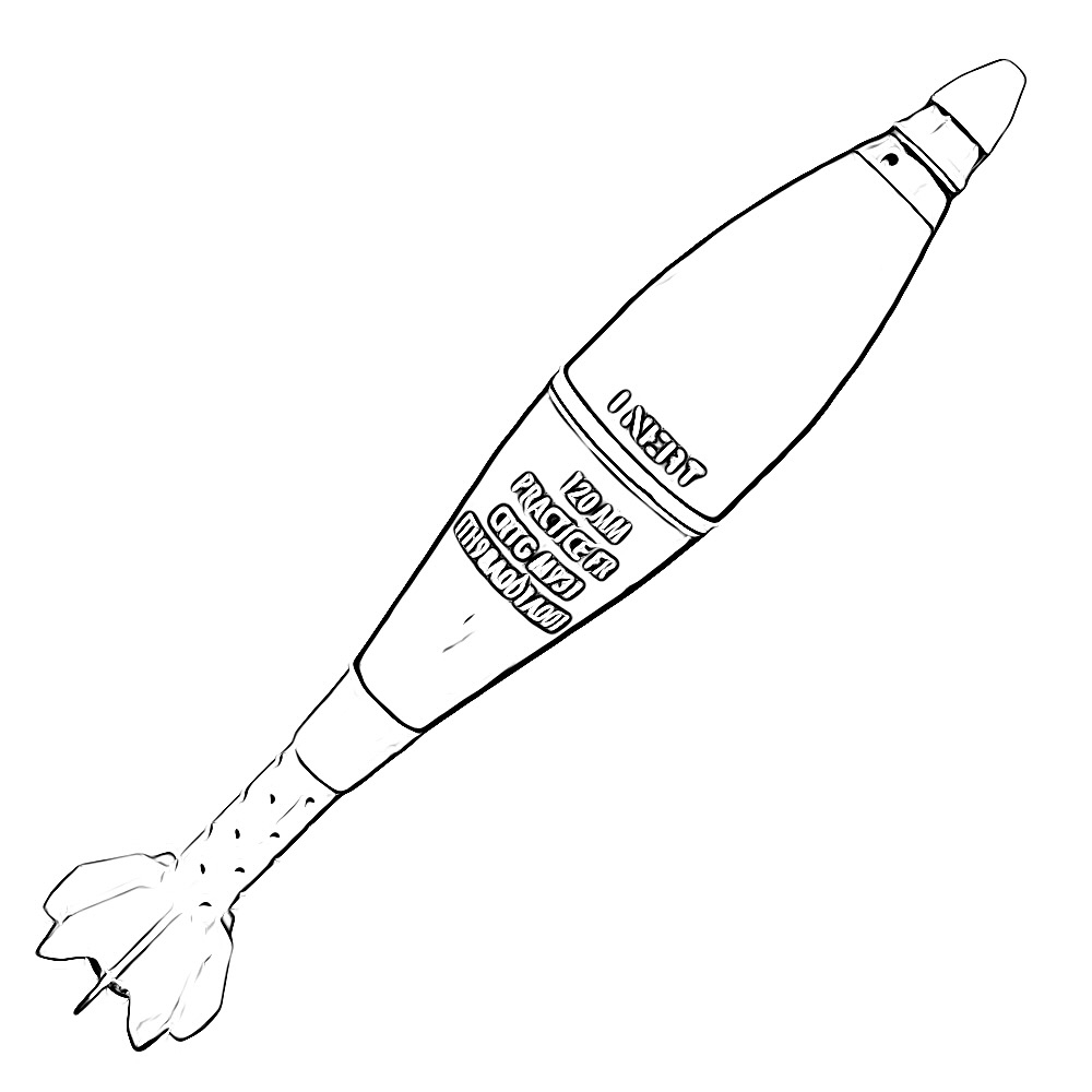 120mm M298 Mortar Ammunition used in the M120 / M121 Mortars