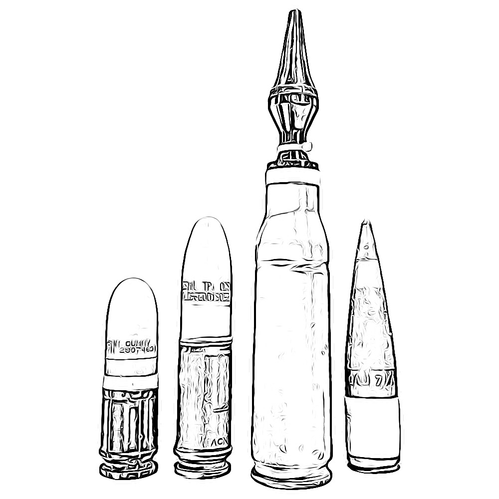 Army / Air Force Artillery Ammunition listing of all