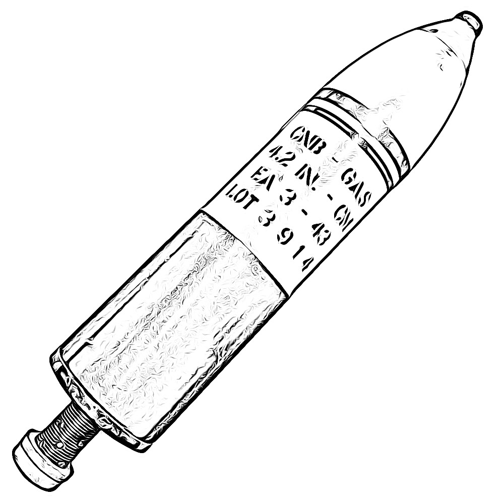 4.2-inch M2 Chemical Mortar Ammunition (WWII Era - Korean War Era)