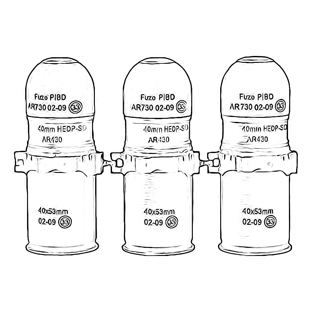 40mm M75, M129, Mk19, Mk47 Automatic Grenade Launcher High Velocity
