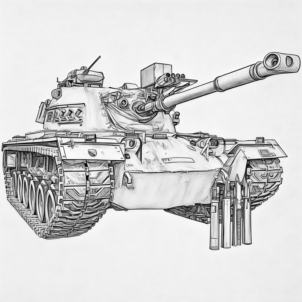90mm / 105mm M48 / M48A1 / M48A2 / M48A3 / M48A4 / M48A5 Main Battle ...