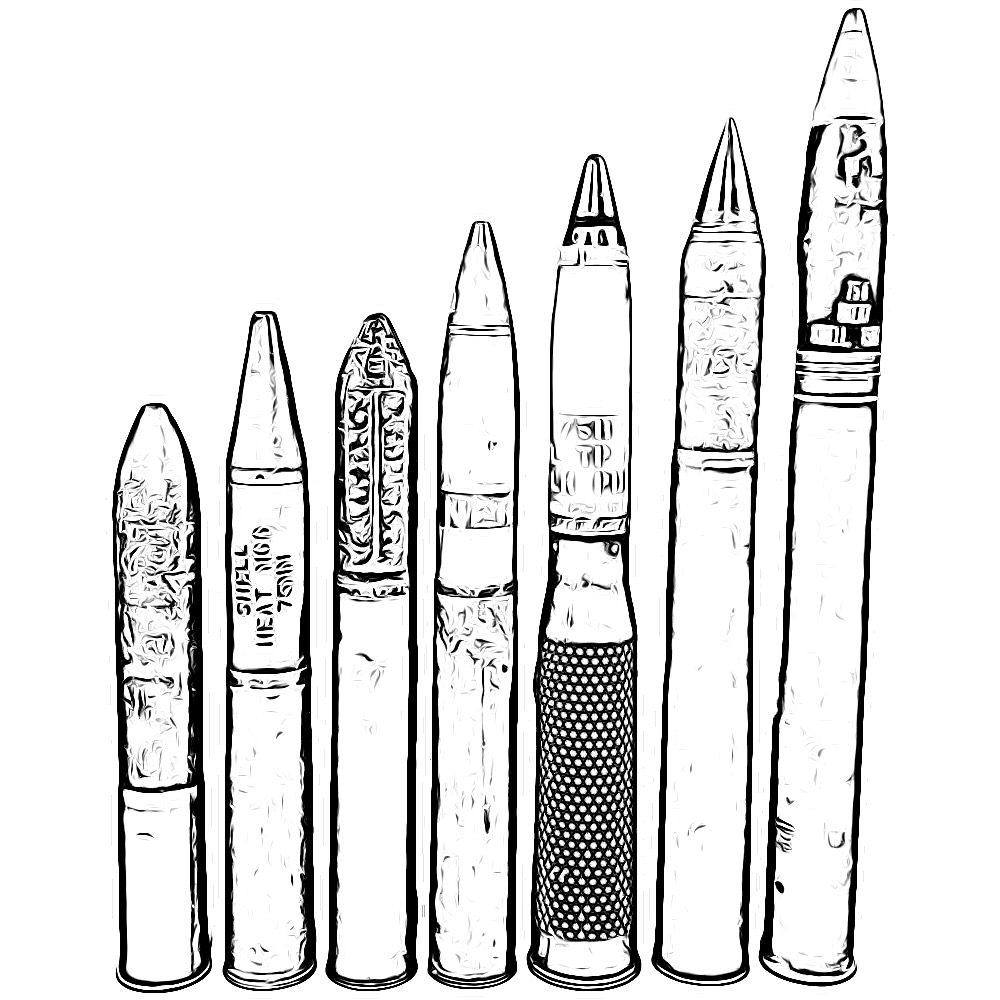 75mm Ammunition listing of all available items in 75mm