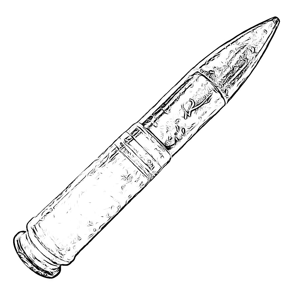 30mm T158 Series for T121 Gun (30x86mm) - 30mm Experimental Ammunition ...