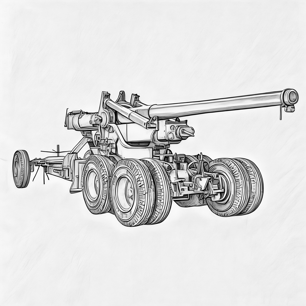 155mm M1 / M2 Gun "Long Tom" - Field Guns / Howitzers / Anti-Tank Guns ...