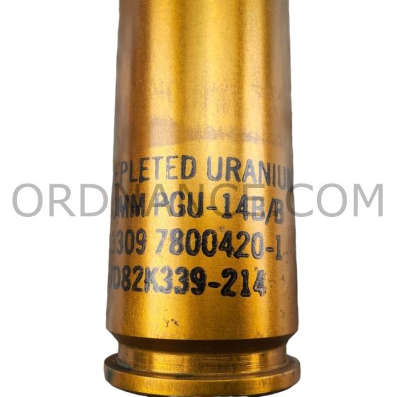 depleted uranium armor piercing shells